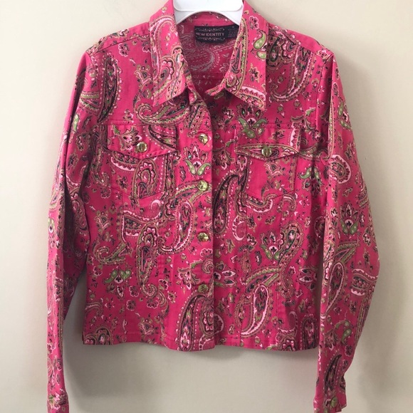 New Identity | Jackets & Coats | New Identity Jacket Medium Paisley ...